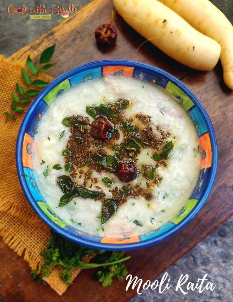 MOOLANGI MOSARU GOJJU / MOOLI RAITA / RADISH IN SPICED YOGHURT Recipe ...