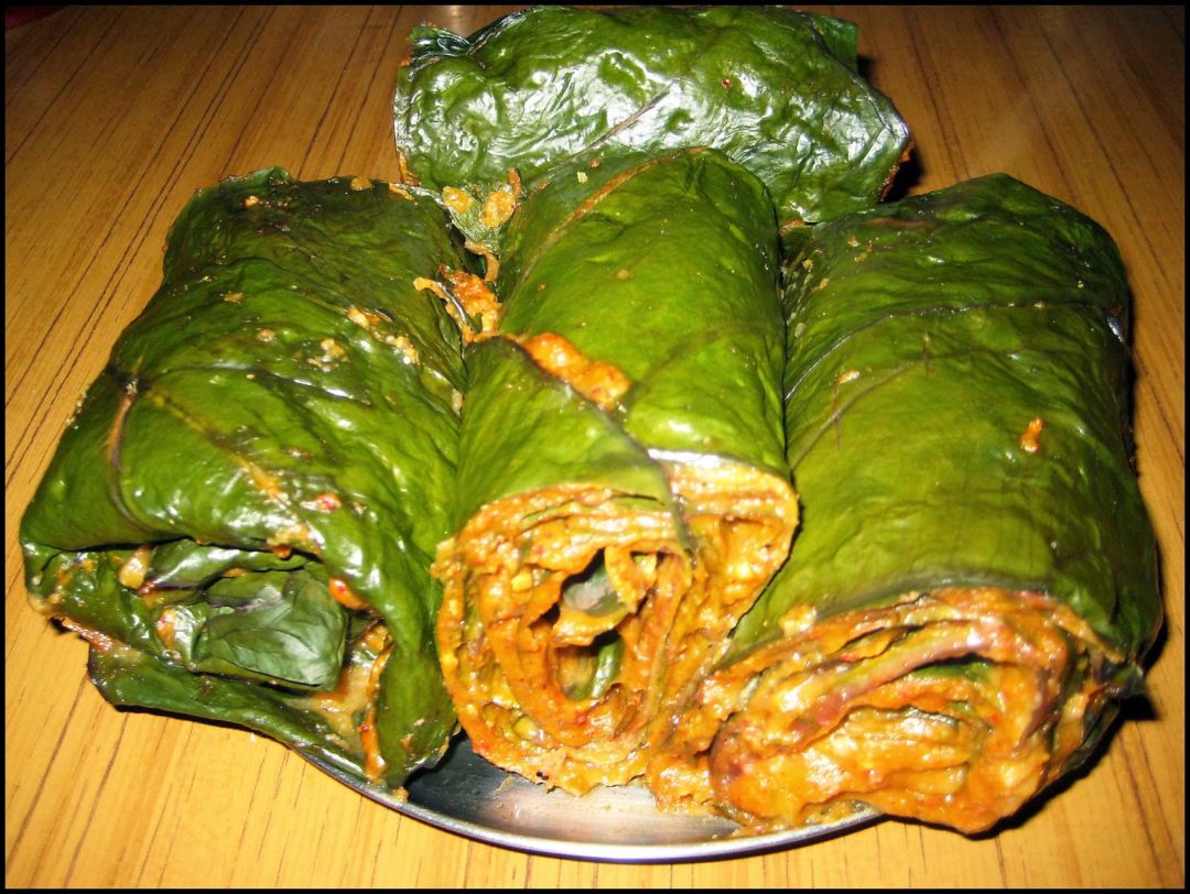 PATHRODE / PATRA / COLACASSIA LEAF ROLLS Recipe | Cook With Smile