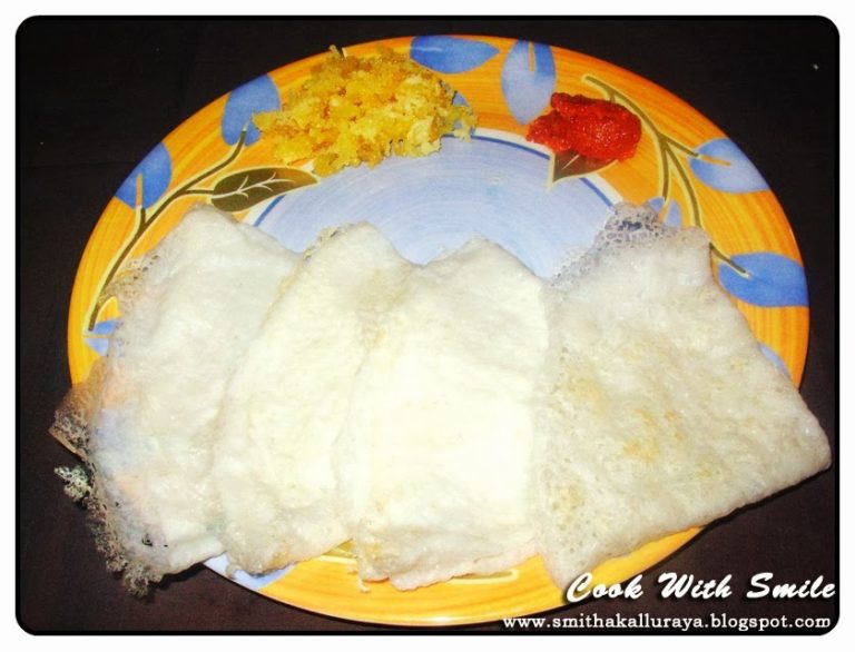 NEERU DOSE / NEER DOSA / INSTANT RICE CREPES Recipe | Cook With Smile