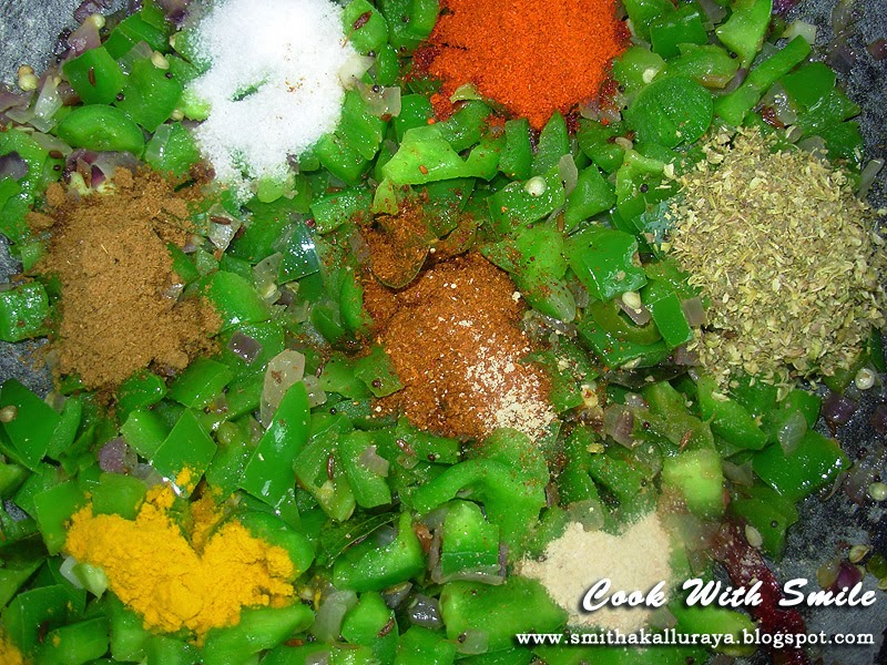 CAPSICUM ZUNKA / BESANWALI SHIMLA MIRCH RECIPE | Cook With Smile