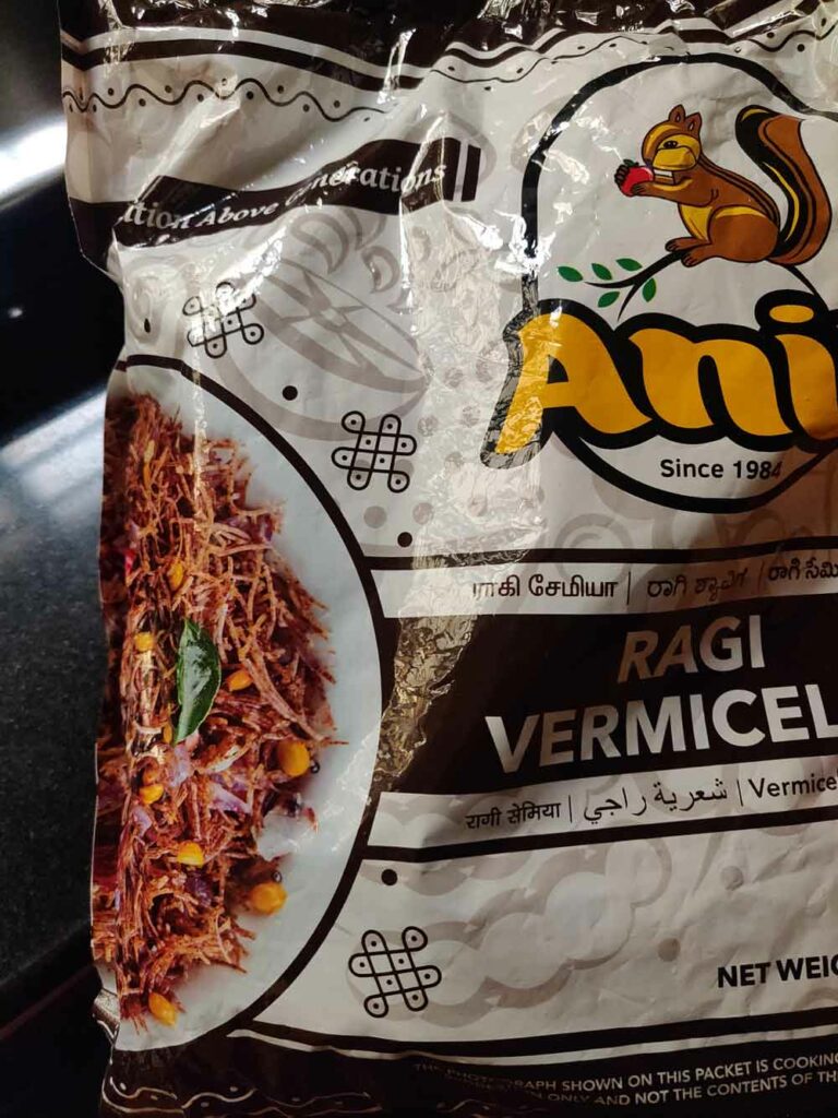 INSTANT RAGI SEVAI / RAGI SEMIYA / RAGI VERMICELLI UPMA