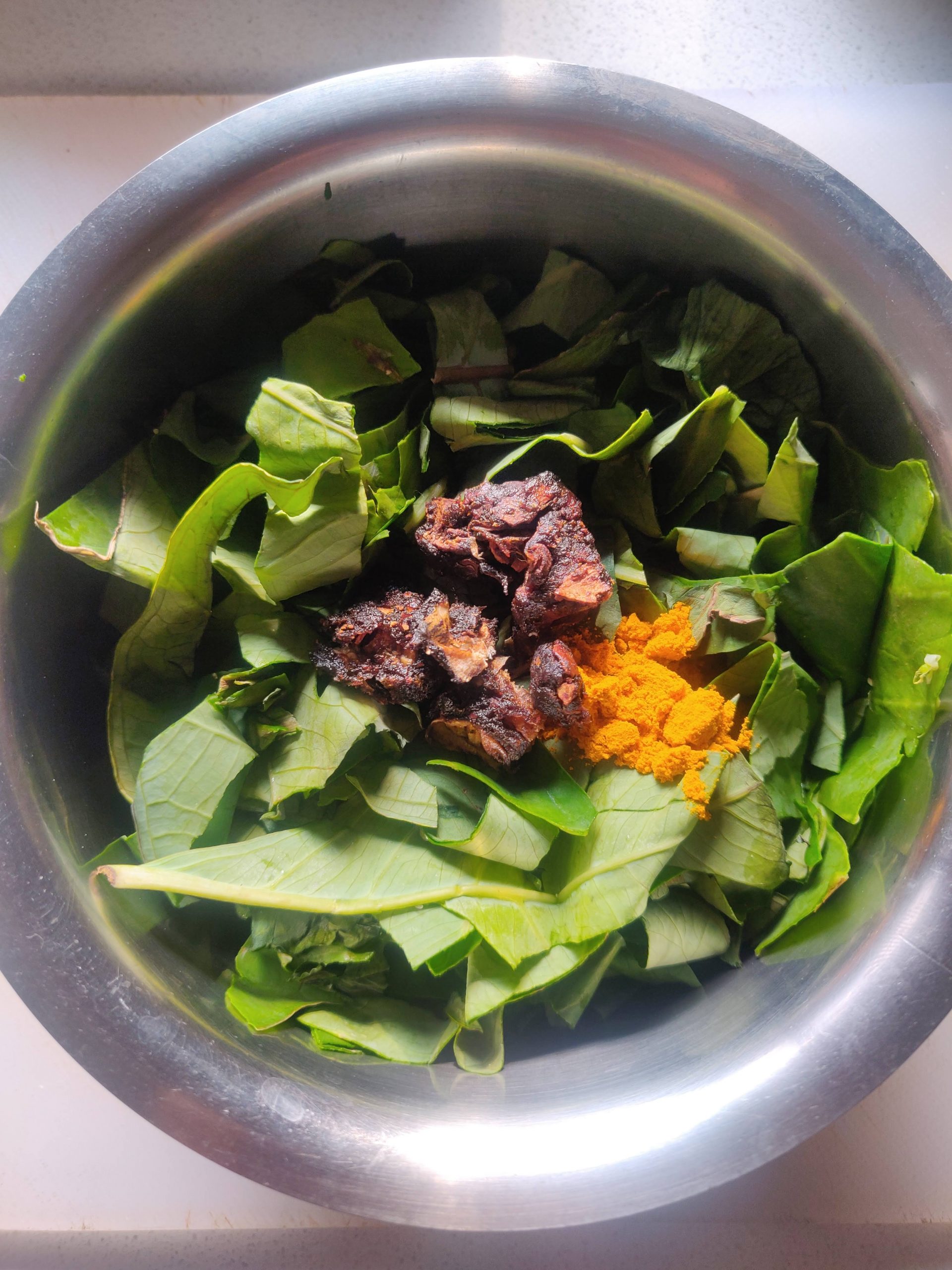 COLOCASIA LEAVES CHUTNEY /TARO LEAVES CHUTNEY /KESUVINA ELE CHUTNEY ...