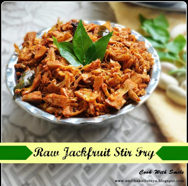 RAW JACKFRUIT STIR FRY / KATHAL KI SABZI / HALASINAKAYI PALYA ...