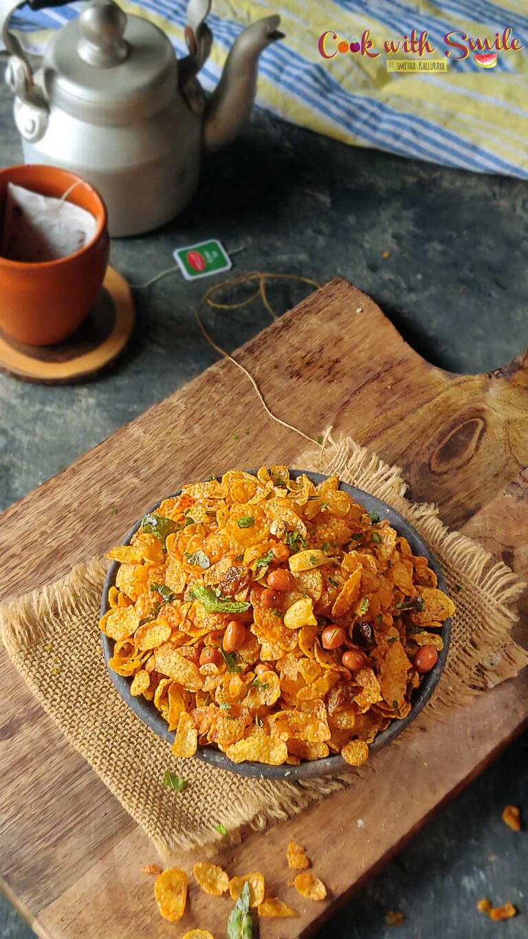 CORNFLAKES CHIVDA / CORNFLAKES MIXTURE RECIPE | Cook With Smile