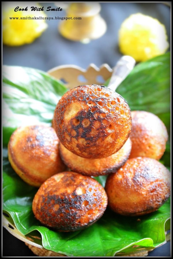 SWEET APPA / APPE RECIPE / NEI APPAM / SWEET PANIYARAM | Cook With Smile