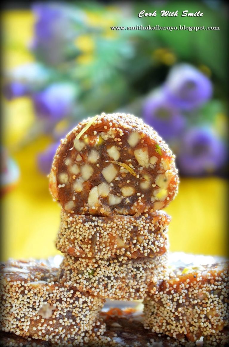 DATES ROLL RECIPE / KHAJOOR KATRI - SUGAR FREE SWEET | Cook With Smile