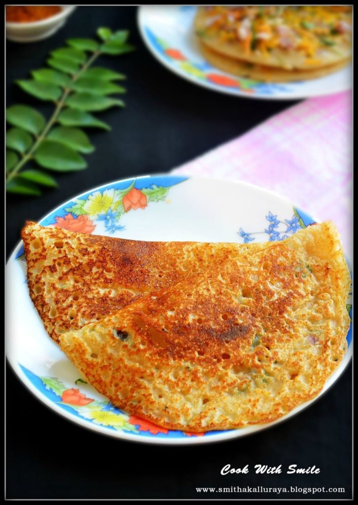 BREAD DOSA / BREAD UTHAPPAM - INSTANT DOSA RECIPE | Cook With Smile