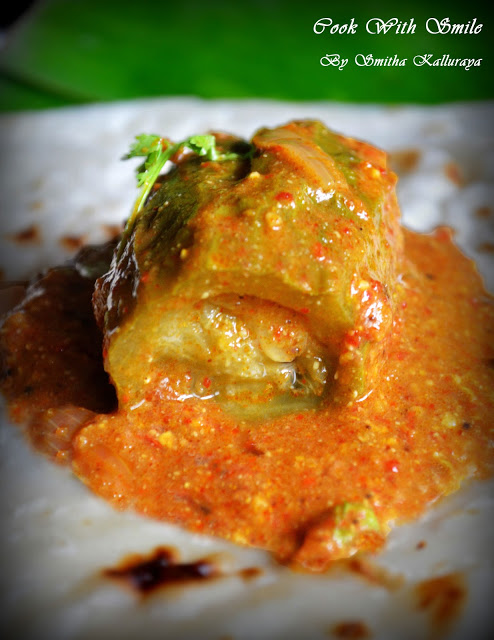 STUFFED RIDGE GOURD / HEEREKAI ENNEGAI ( ENNEGAYI ) / BHARWA TURAI Recipe