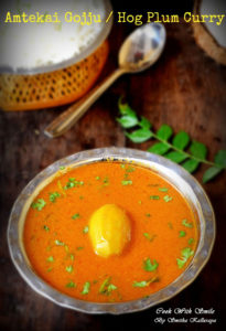 AMTEKAI GOJJU / AMBADE MENASKAI / HOG PLUM CURRY RECIPE | Cook With Smile