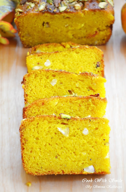 EGGLESS MANGO CAKE RECIPE / EGGLESS MANGO LOAF BREAD | Cook With Smile