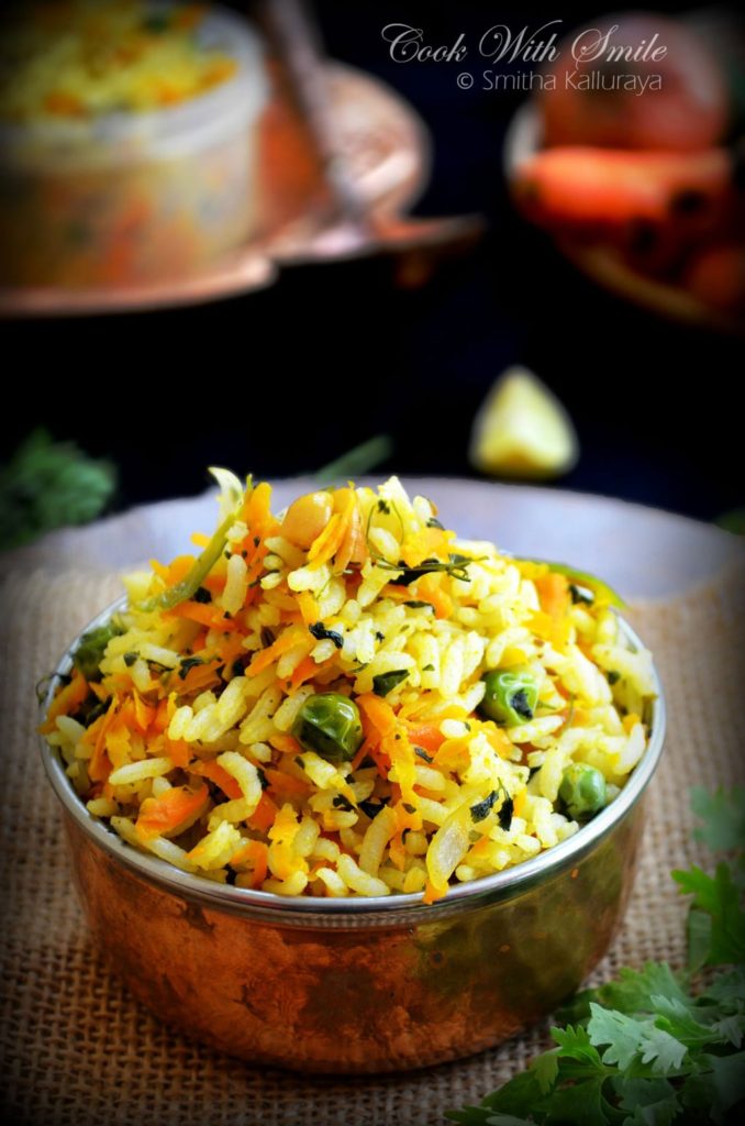 CARROT METHI RICE / CARROT RICE RECIPE - EASY LUNCH BOX RECIPES ...