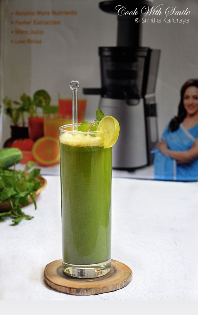 CUCUMBER MINT COOLER / CUCUMBER MINT JUICE - KENT COLD PRESSED JUICER ...