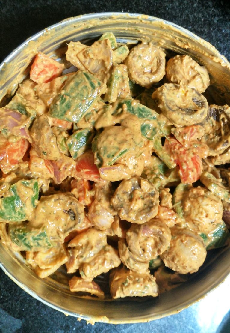 MUSHROOM TIKKA RECIPE / TANDOORI MUSHROOM / GRILLED MUSHROOM RECIPE ...