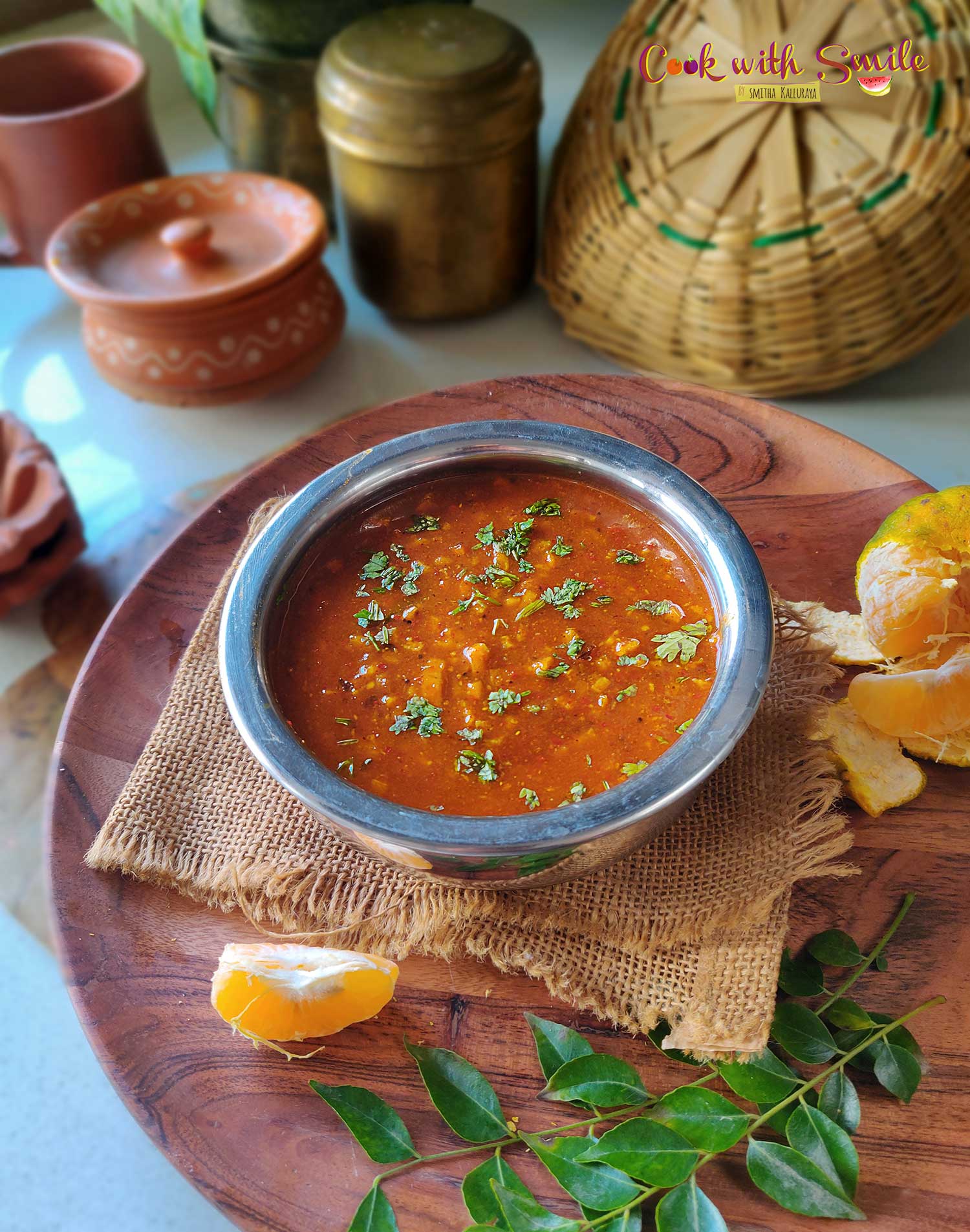 Orange Peel Gojju / Orange Peel Curry - Cook with Smile