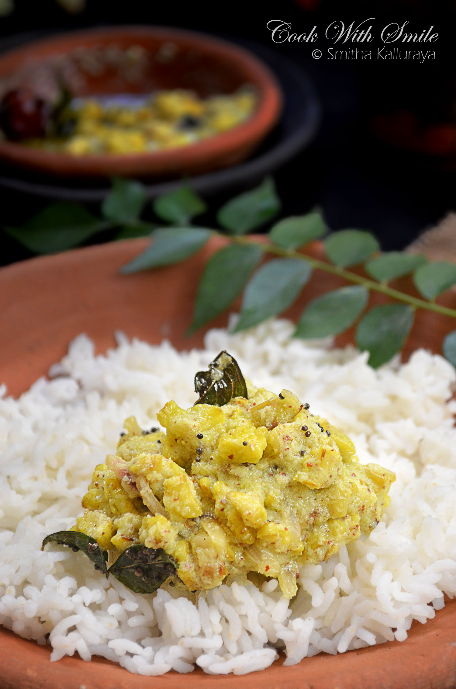 PAVAKKA KICHADI / BITTER GOURD PACHADI RECIPE - Cook with Smile