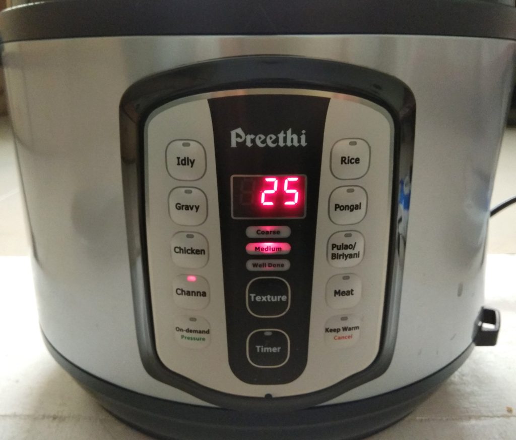 South Indian style Channa Masala recipe with Preethi Electric Pressure ...