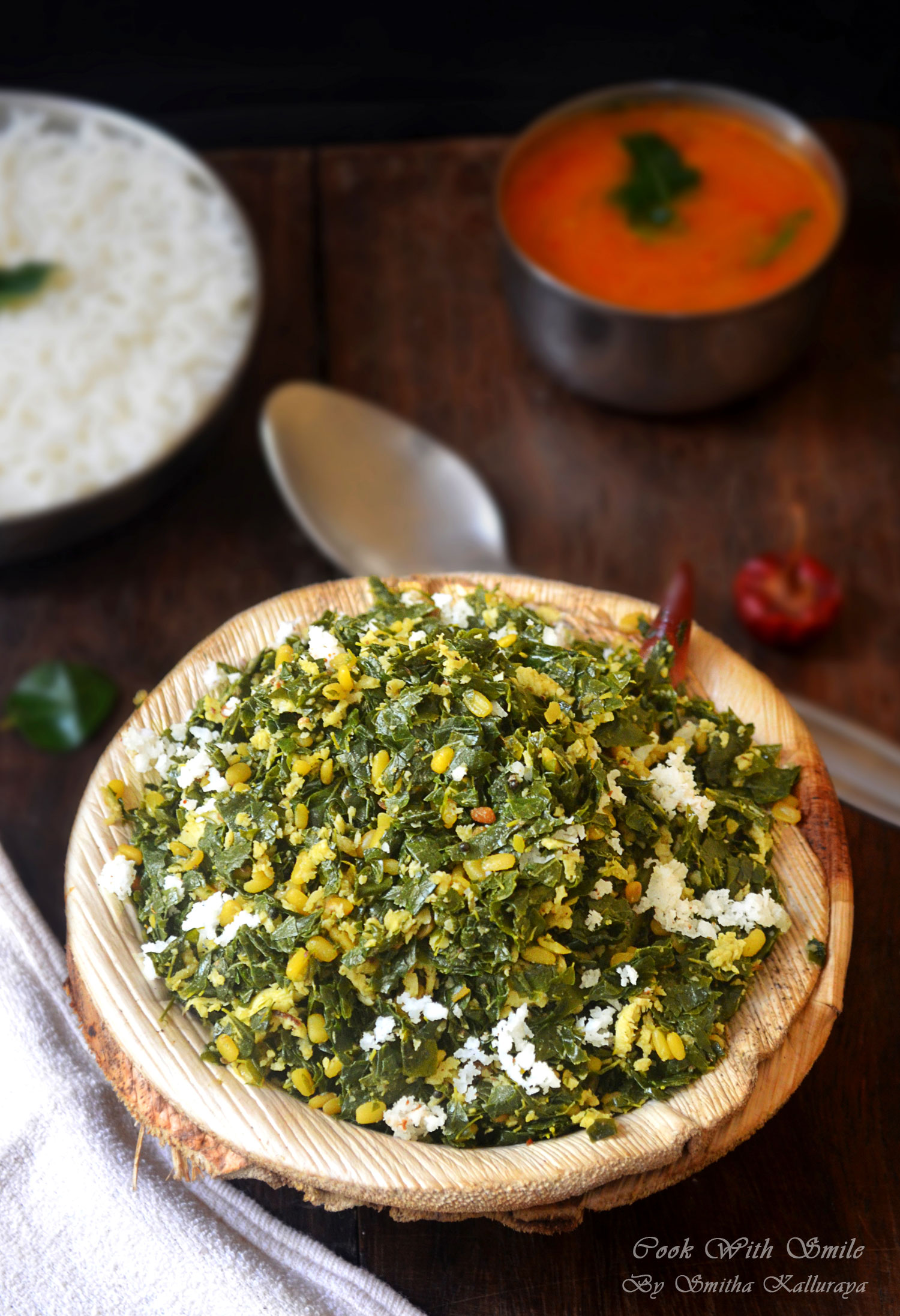 DRUMSTICK LEAVES STIR FRY / NUGGE SOPPINA PALYA - Cook with Smile