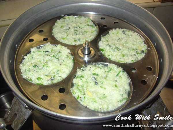 DILL LEAVES IDLI RECIPE / SABSIGE SOPPU IDLI - Cook with Smile