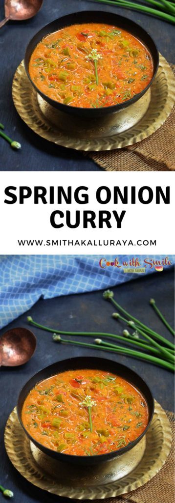 SPRING ONION CURRY RECIPE / EERULLI KAVU ( EERULLI HOOVU ) GOJJU - Cook ...