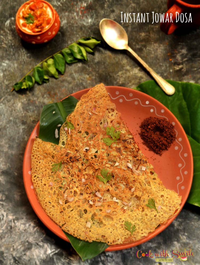 INSTANT JOWAR DOSA / JOLADA DOSA RECIPE / JONNA DOSA / SORGHUM DOSA ...