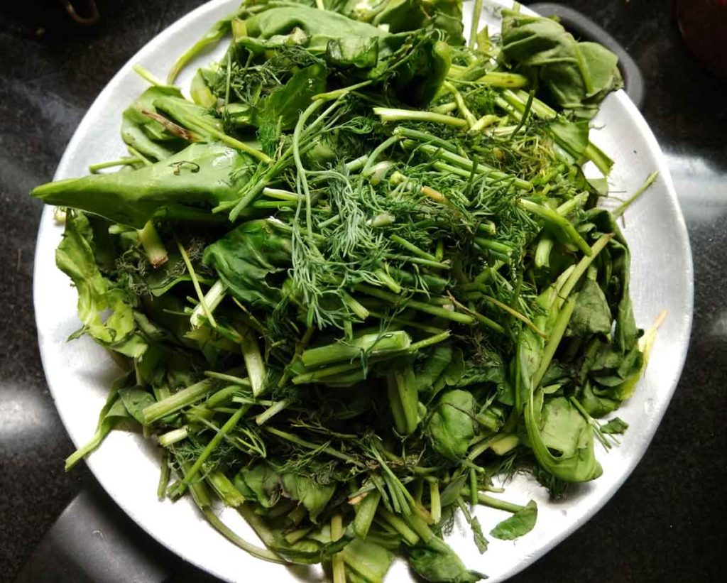 MASOPPU RECIPE / KARNATAKA STYLE SOPPU SAARU RECIPE - Cook with Smile