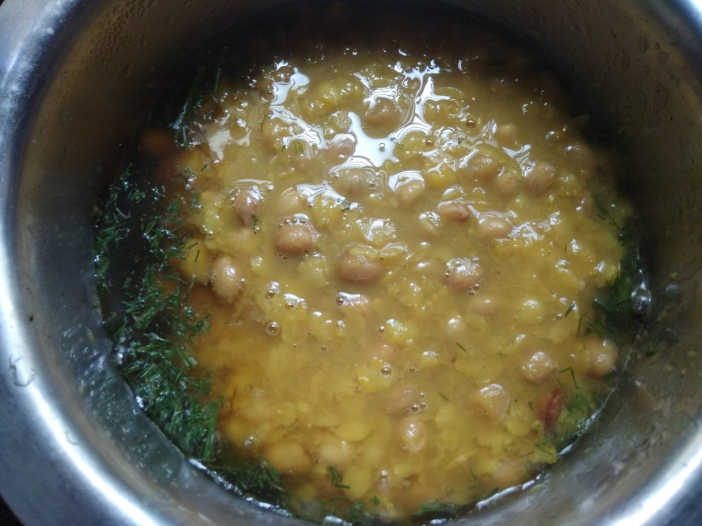 SABSIGE SOPPU KOOTU / DILL LEAVES KOOTU RECIPE / DILL LEAVES CURRY ...