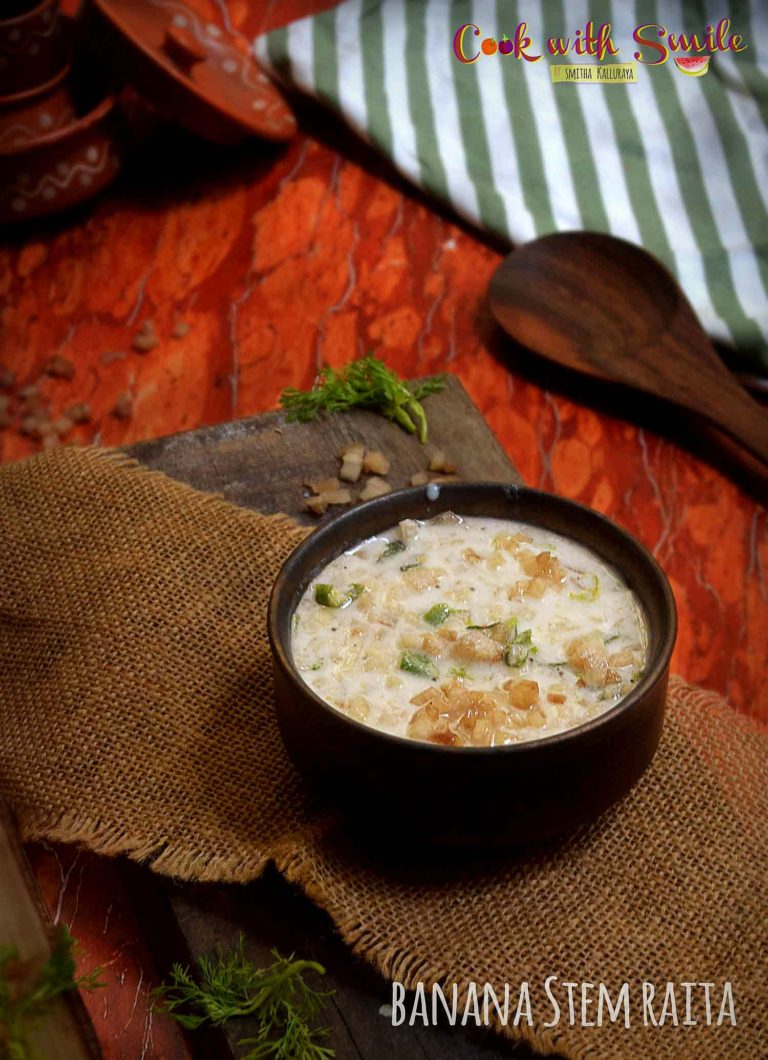 BANANA STEM RAITA | BAALE DINDU MOSARU GOJJU | VAZHAITHANDU THAYIR ...