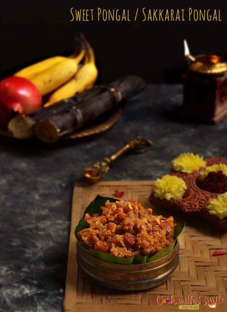 SWEET PONGAL RECIPE / SAKKARAI PONGAL RECIPE / SIHI PONGAL- WITH PIGEON ...