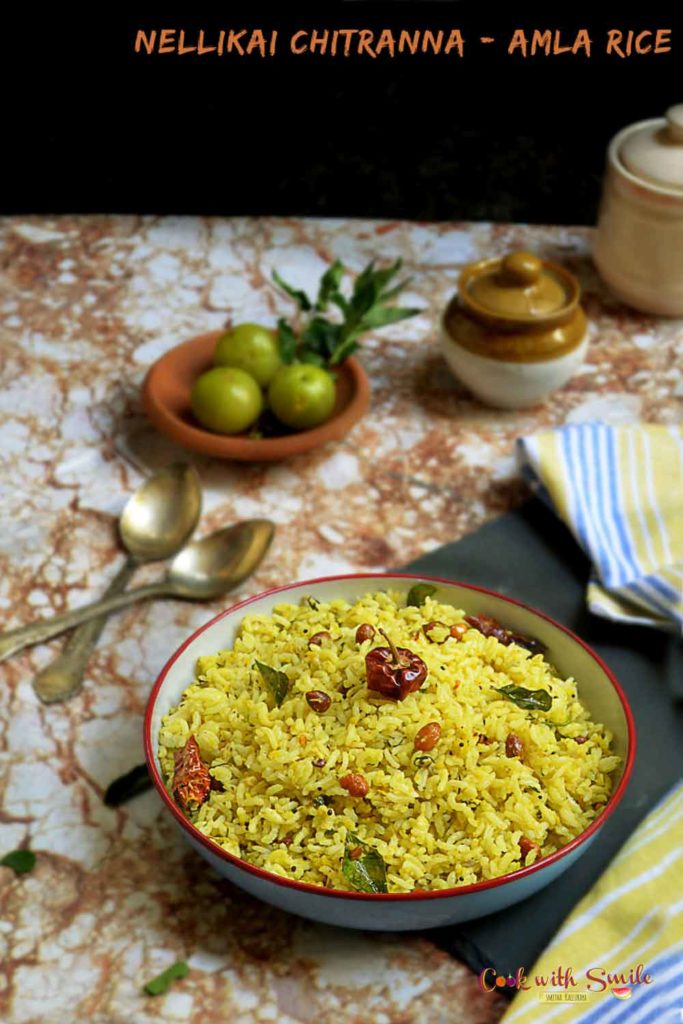 NELLIKAI CHITRANNA RECIPE | AMLA RICE RECIPE | GOOSEBERRY RICE - Cook ...