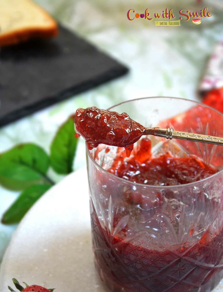 STRAWBERRY JAM RECIPE / HOMEMADE STRAWBERRY JAM RECIPE INDIAN STYLE ...