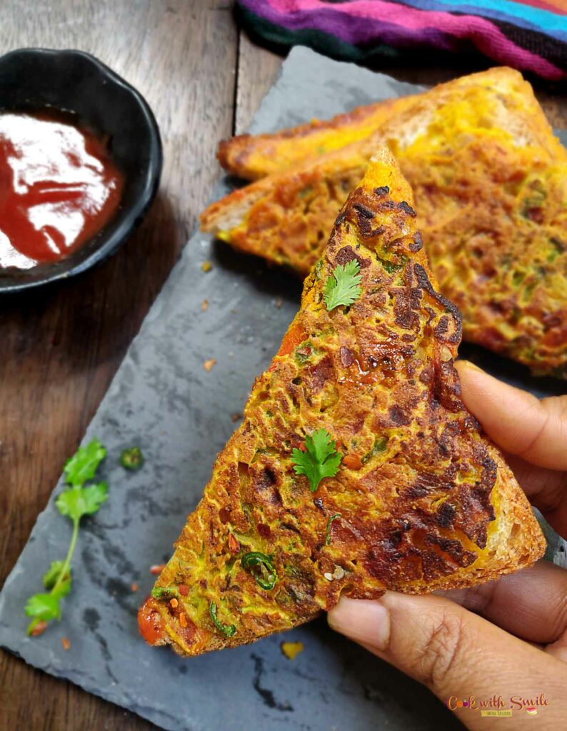 BREAD BESAN TOAST RECIPE | BESAN TOAST RECIPE - Cook with Smile