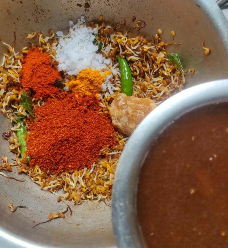 MENTHE GOJJU / MENTHYA GOJJU / METHI SEEDS CURRY RECIPE - Cook with Smile