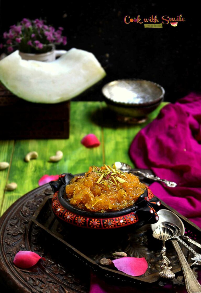 ASH GOURD HALWA RECIPE / KASHI HALWA / DUMROOT HALWA / KUSHMANDA HALWA - Cook with Smile