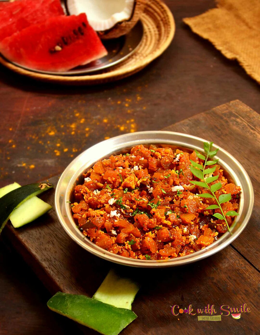 WATERMELON RIND CURRY / WATERMELON RIND PALYA / WATERMELON RIND RECIPES ...