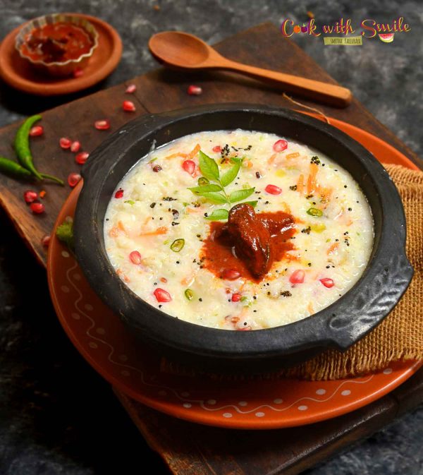 CURD RICE RECIPE | MOSARANNA RECIPE | THAYIR SADAM RECIPE - Cook with Smile