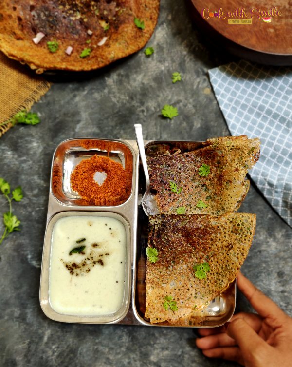 INSTANT WHEAT DOSA RECIPE / GODHI DOSE / GODHUMA DOSA - Cook with Smile