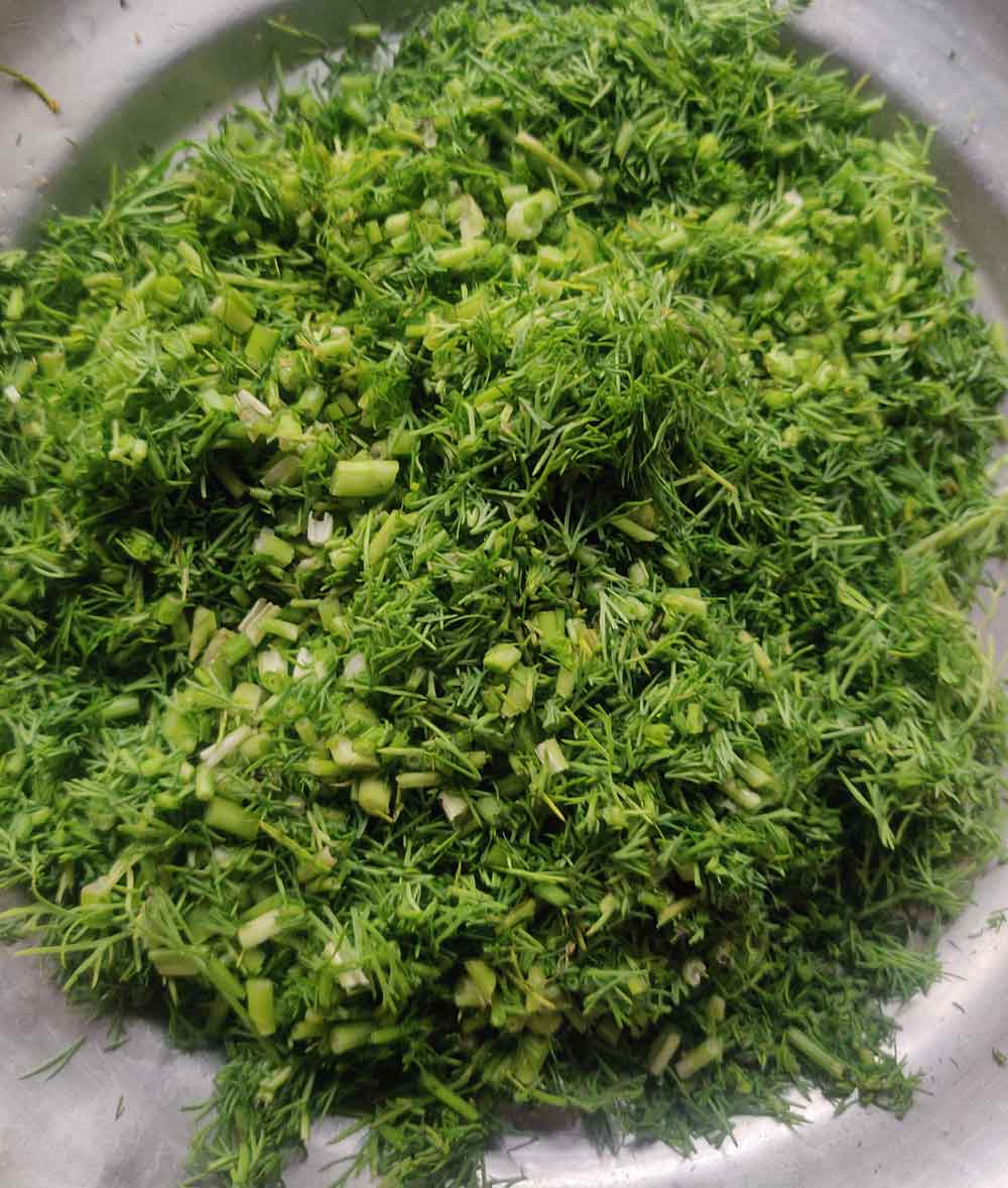 SABSIGE SOPPU CHITRANNA / DILL LEAVES RICE RECIPE - Cook with Smile