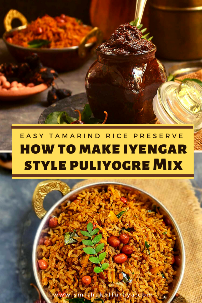 IYENGAR STYLE PULIYOGARE GOJJU RECIPE / PULIYODHARAI MIX RECIPE ...