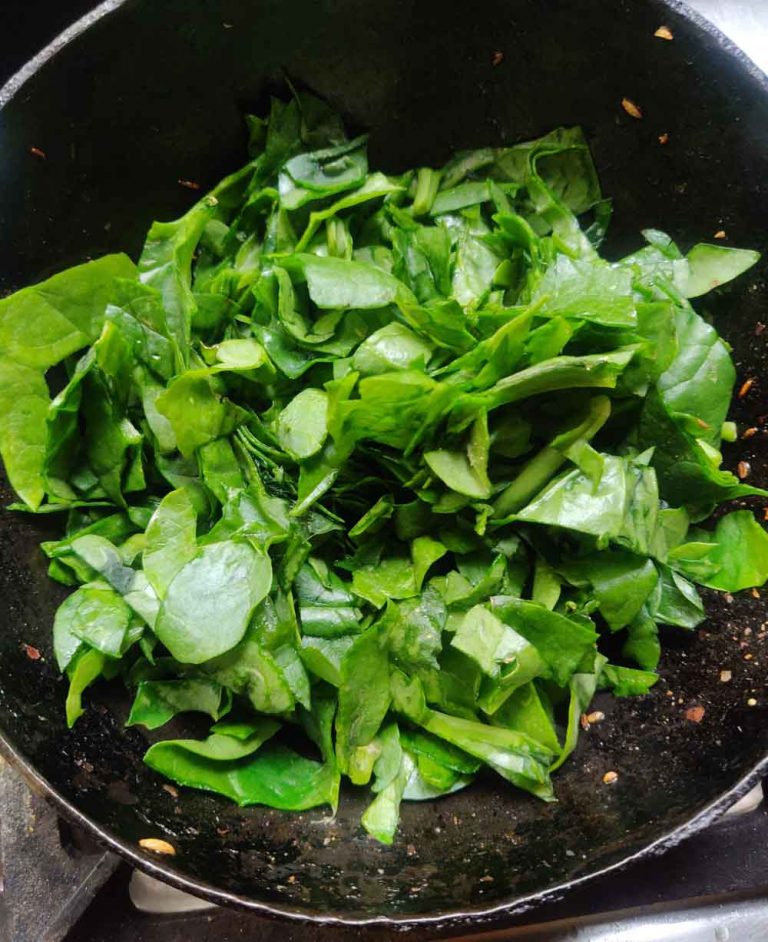 BASALE SOPPU THAMBLI RECIPE / MALABAR SPINACH THAMBULI - Cook with Smile