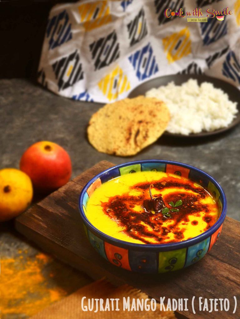 GUJRATI MANGO KADHI RECIPE / FAJETO RECIPE - Cook with Smile