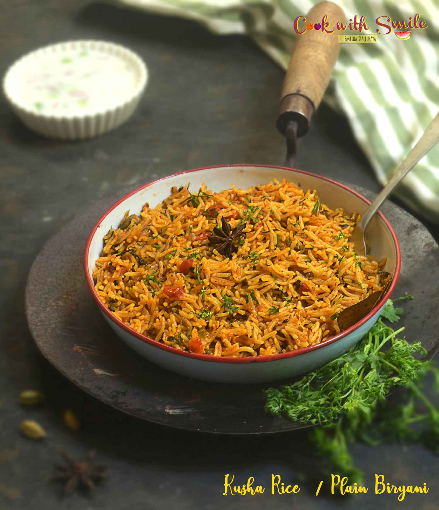 KUSKA RICE RECIPE HOW TO MAKE PLAIN BIRYANI KUSKA Cook With Smile
