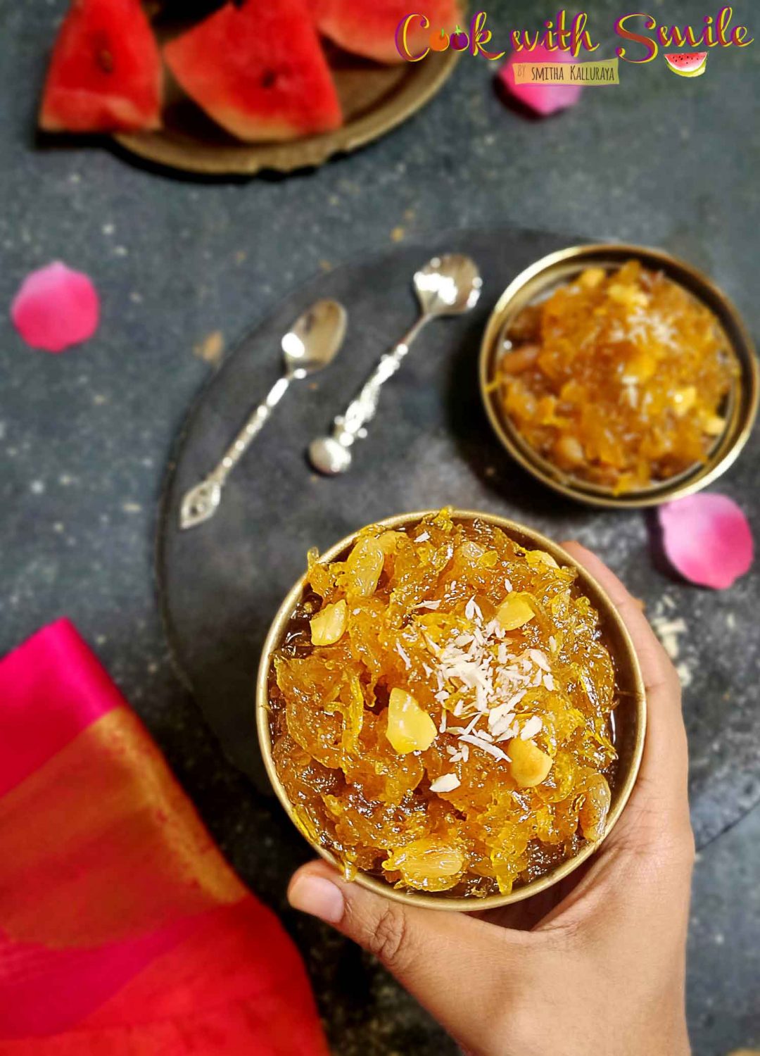 WATERMELON HALWA RECIPE / WATERMELON RIND HALWA - Cook with Smile