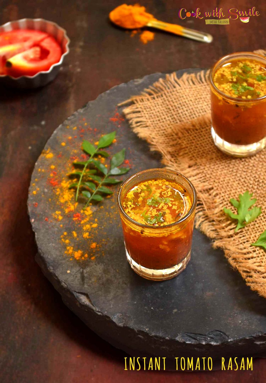 INSTANT TOMATO RASAM RECIPE WITHOUT DAL / EASY TOMATO SAARU - Cook with ...