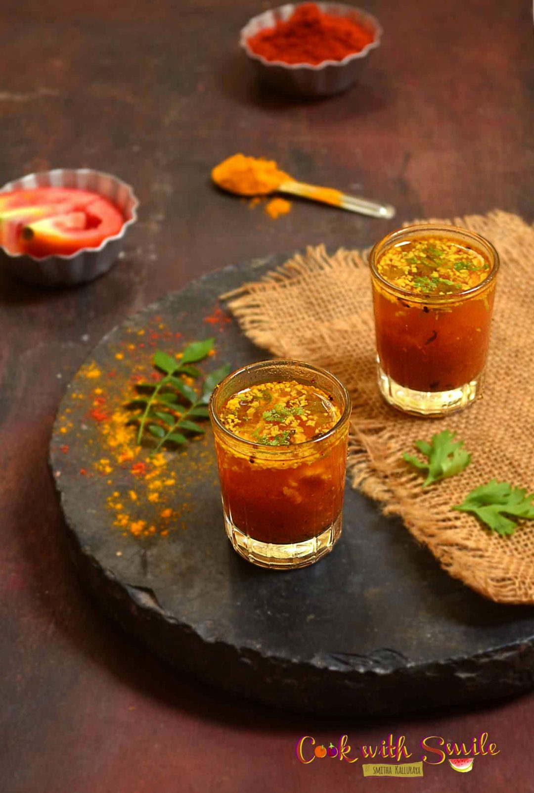 INSTANT TOMATO RASAM RECIPE WITHOUT DAL / EASY TOMATO SAARU - Cook with Smile