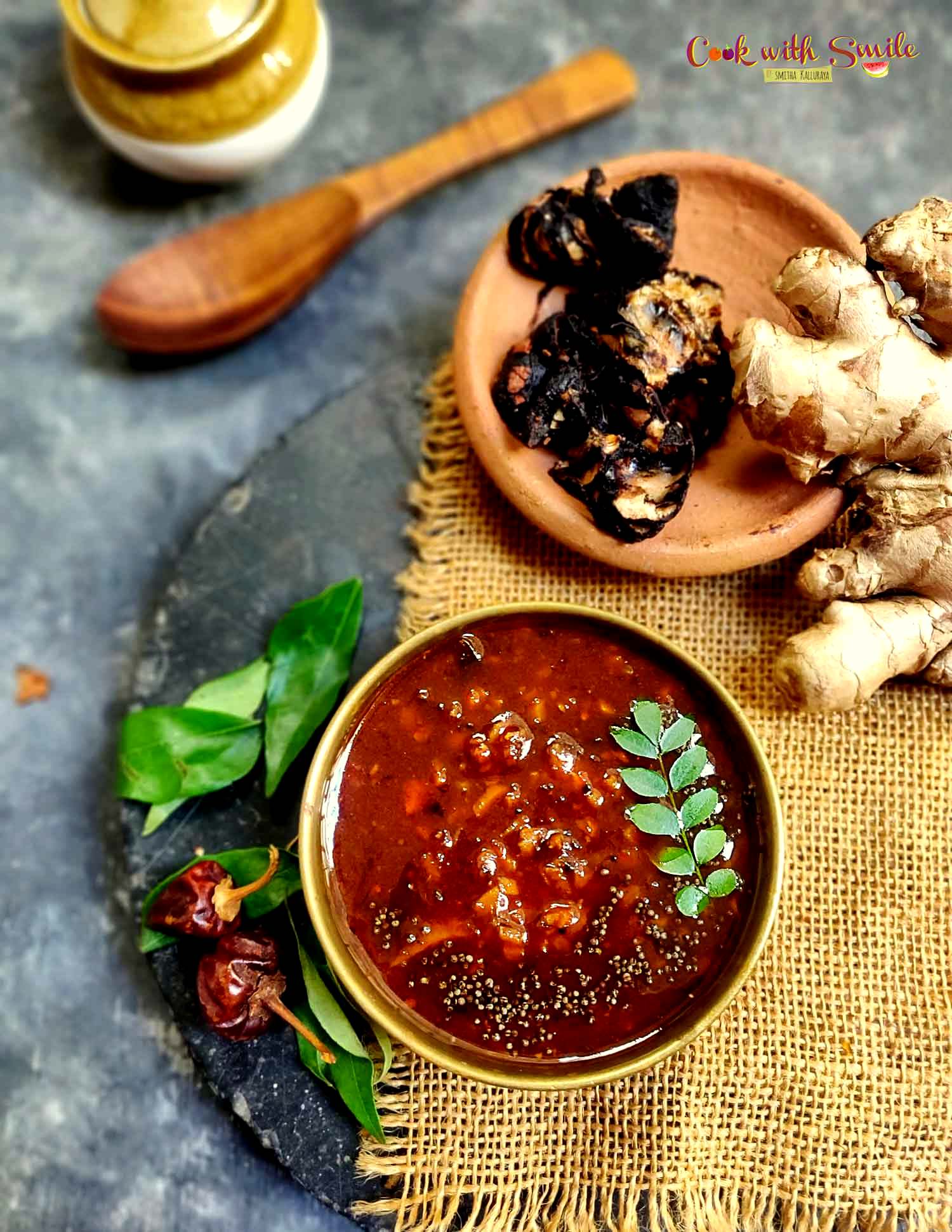 PULI INJI RECIPE / INJI CURRY / KERALA GINGER CURRY - Cook with Smile