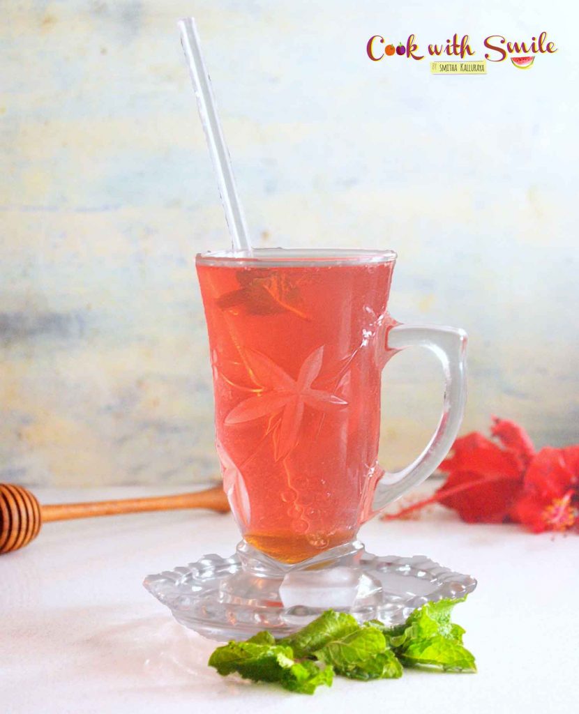 HIBISCUS TEA RECIPE / HIBISCUS DRINK - Cook with Smile