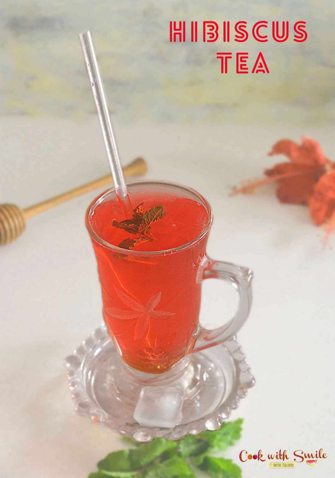 HIBISCUS TEA RECIPE / HIBISCUS DRINK - Cook with Smile