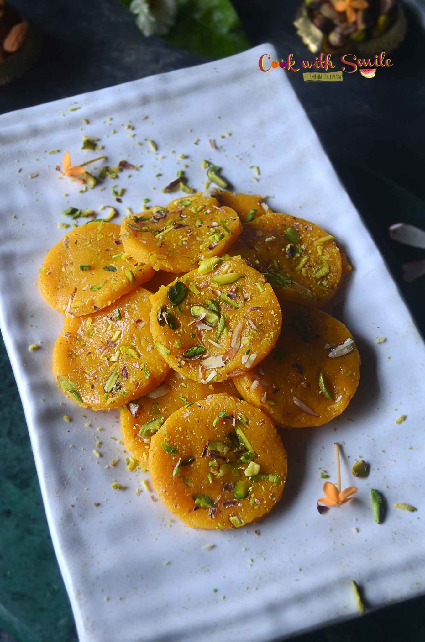 MANGO BURFI RECIPE | HOW TO MAKE MANGO BARFI - Cook with Smile