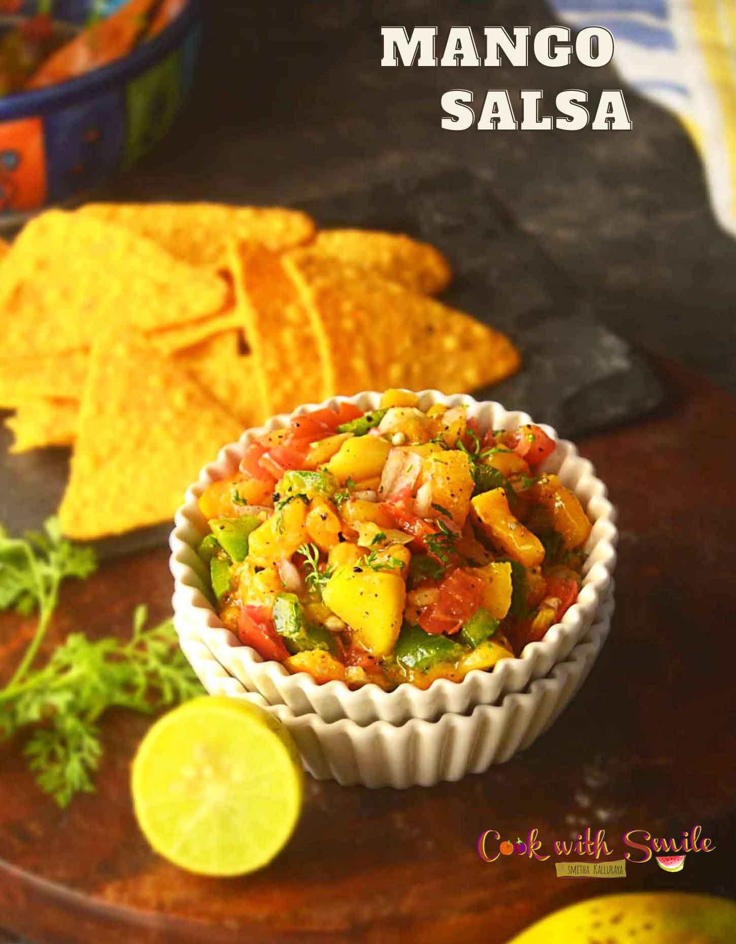 MANGO SALSA RECIPE / MANGO SALSA INDIAN STYLE - Cook with Smile