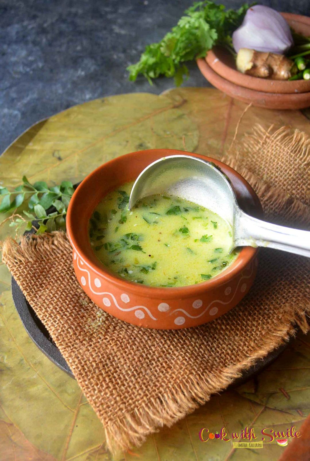 MAJJIGE SAARU / MAJJIGA CHARU / BUTTERMILK RASAM - Cook with Smile